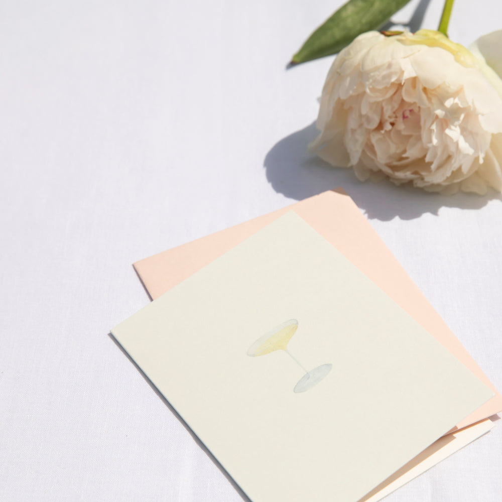Champagne Coupe Greetings Card