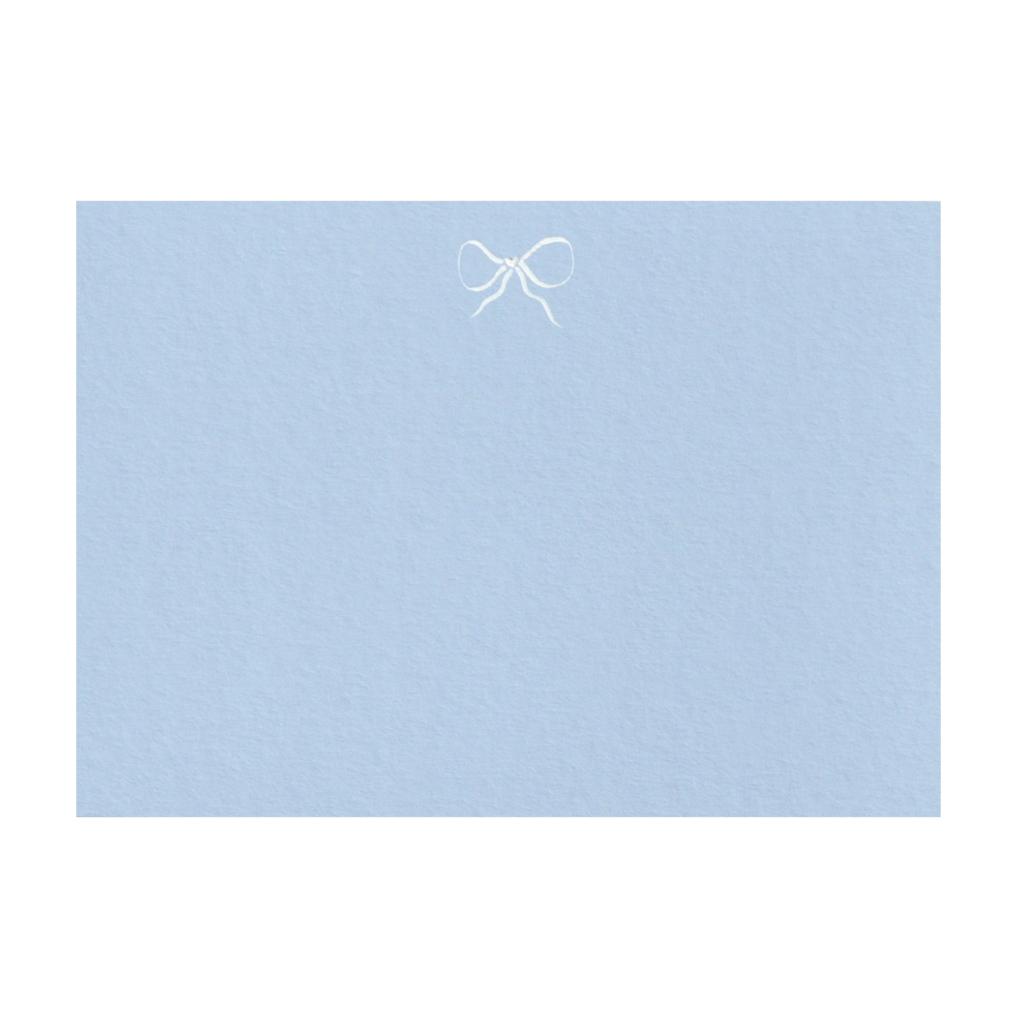 Hand Painted Bow Note Cards in Lake Blue