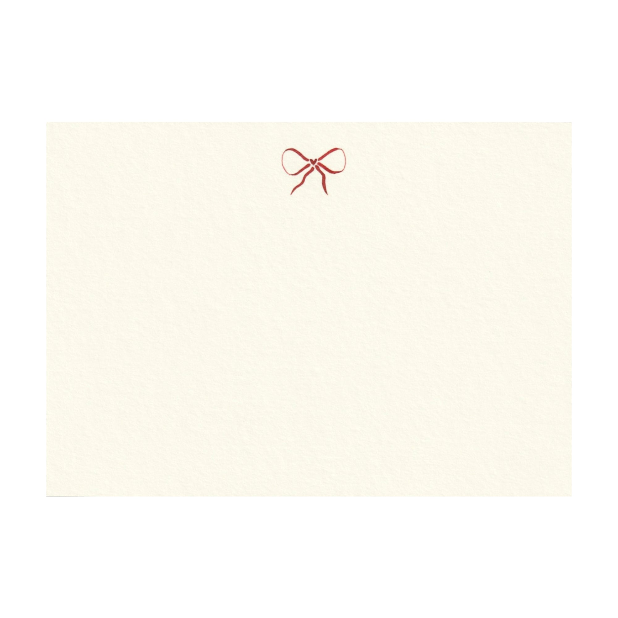 Hand Painted Bow Note Cards in Ivory