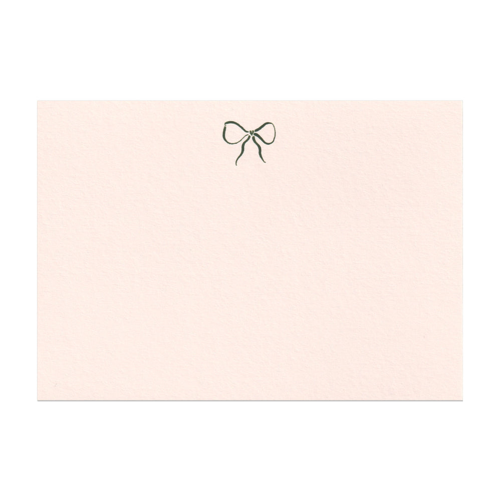 Hand Painted Bow Note Cards in Nude Pink