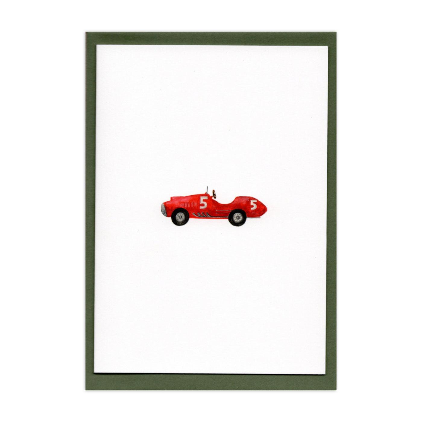 Racing Car Greetings Card
