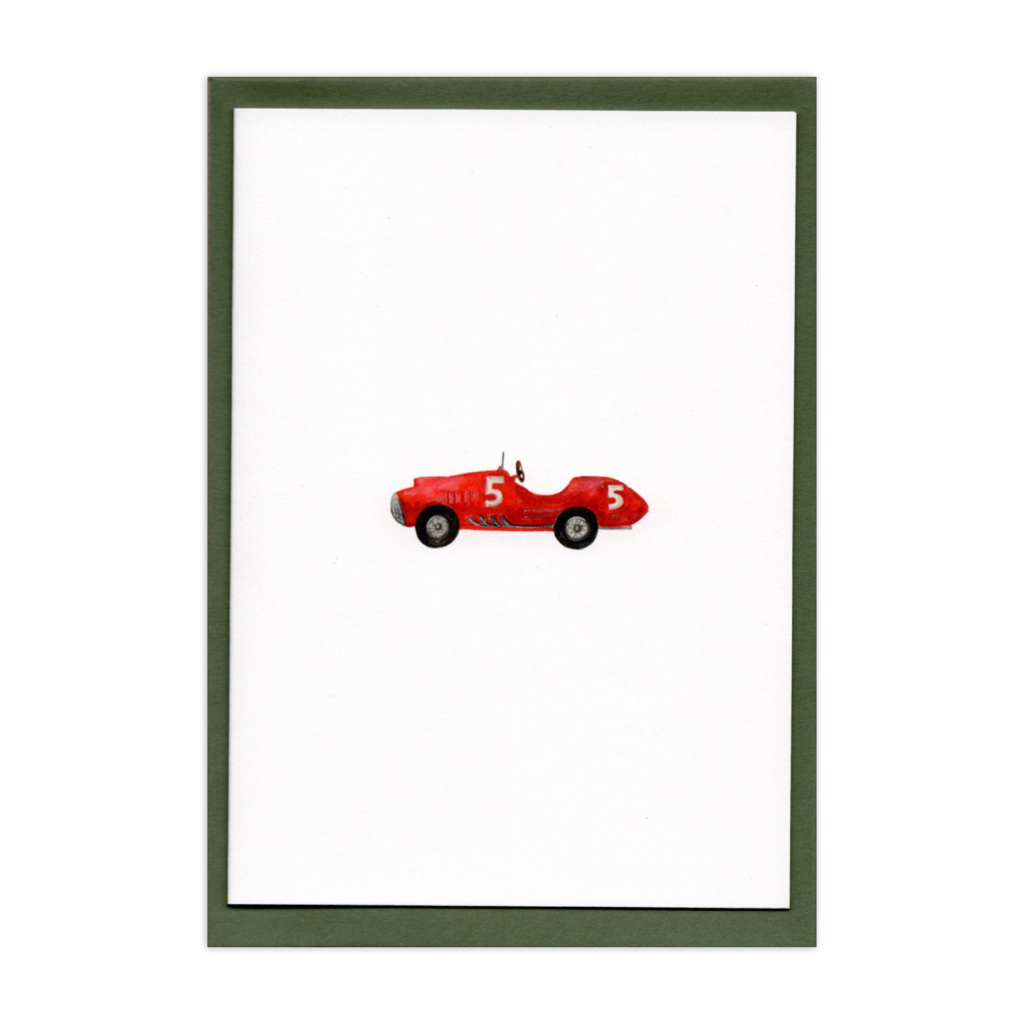 Racing Car Greetings Card