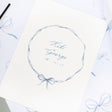 Blue Ribbon Baby Bow Print