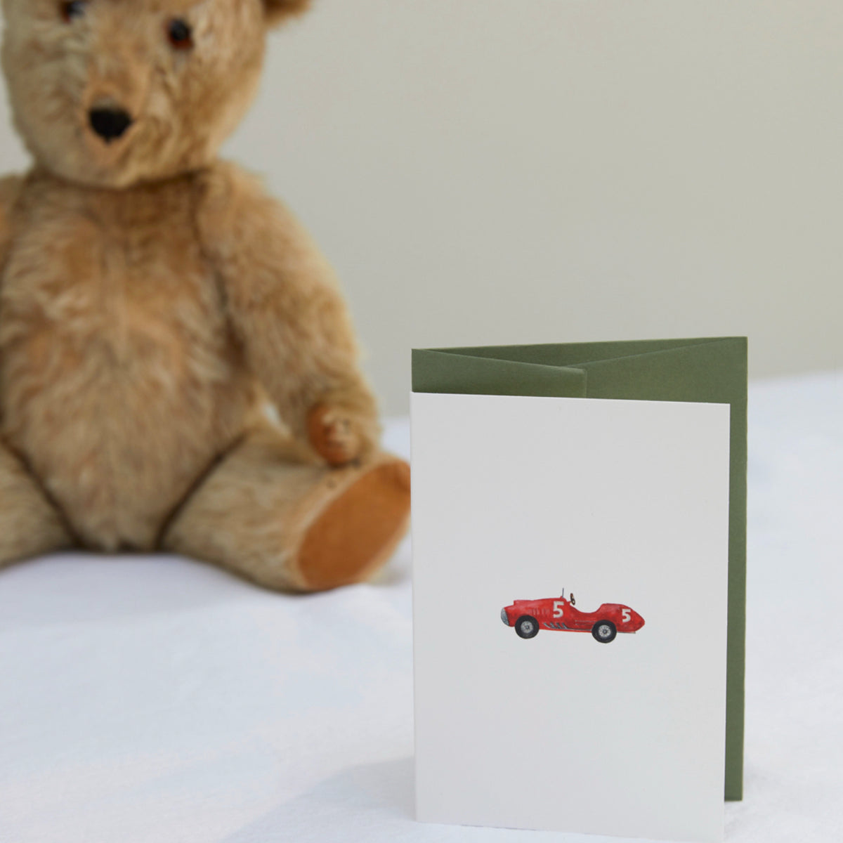 Racing Car Greetings Card