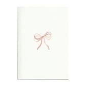 Shell Pink Bow Ribbon Greetings Card