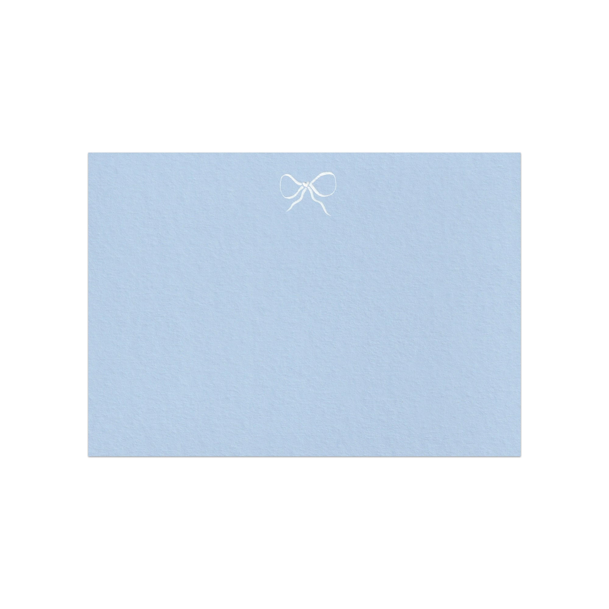 Hand Painted Bow Note Cards in Lake Blue – Memo Press