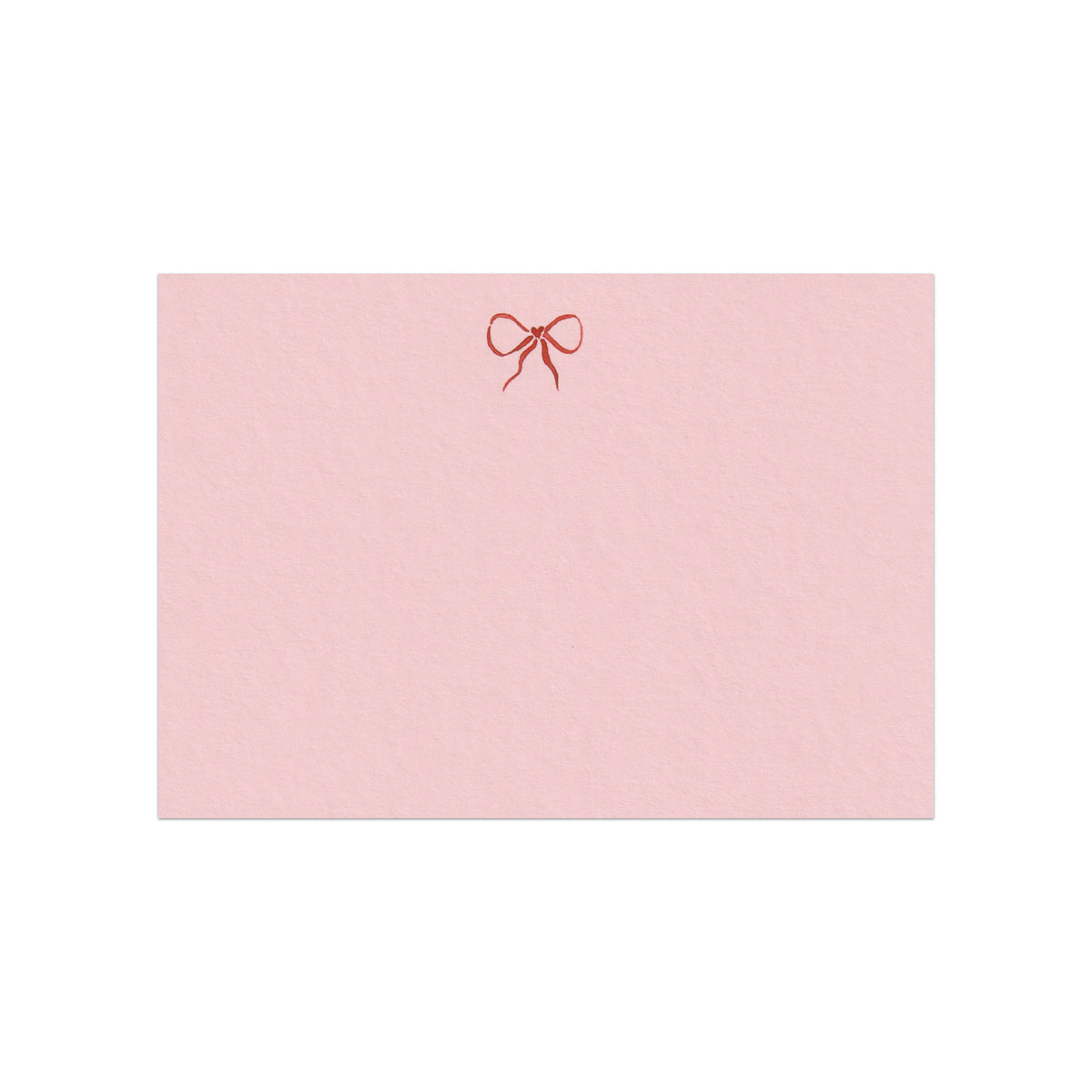 Hand Painted Bow Note Cards in Shell Pink