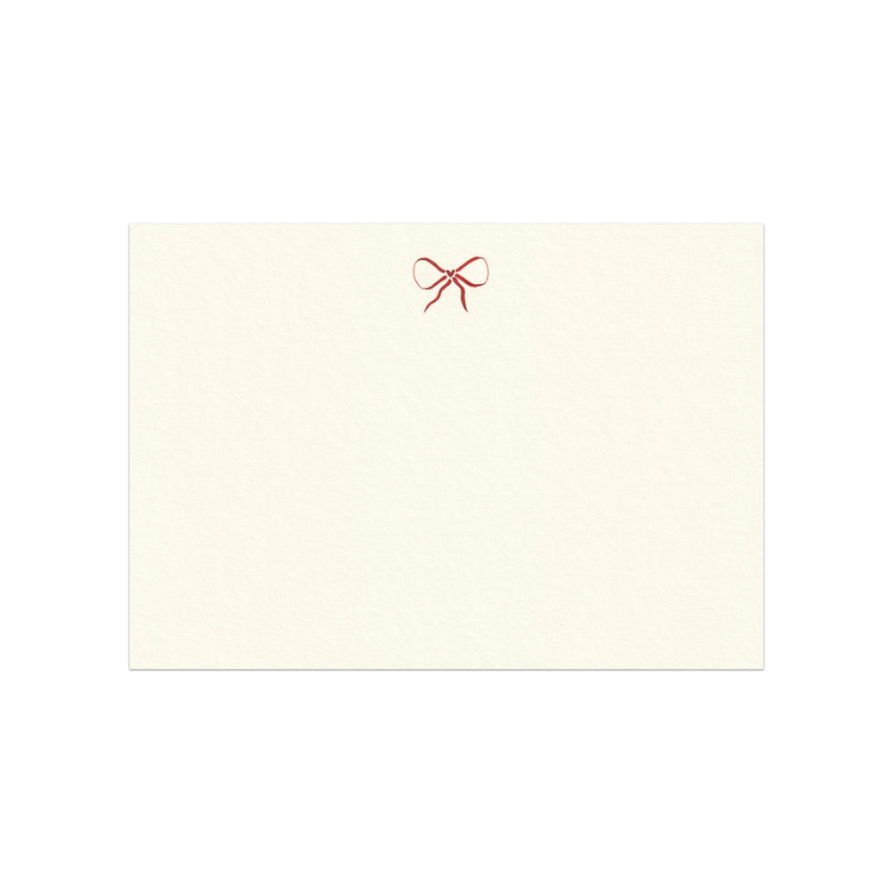 Hand Painted Bow Note Cards in Ivory