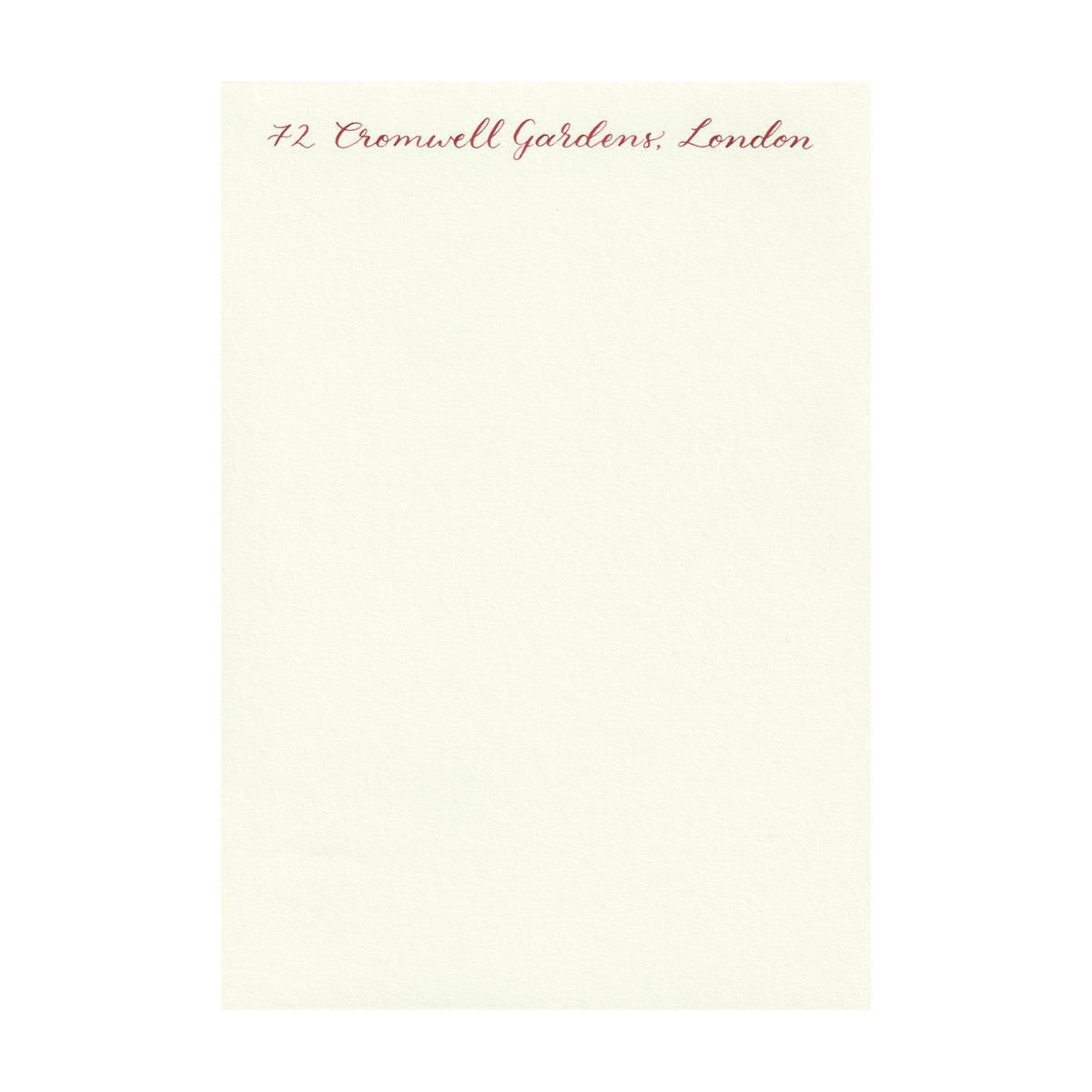 Personalised Writing Paper in Cotton