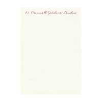 Personalised Writing Paper in Cotton