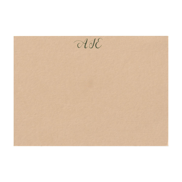 Personalised Note Cards in Oat