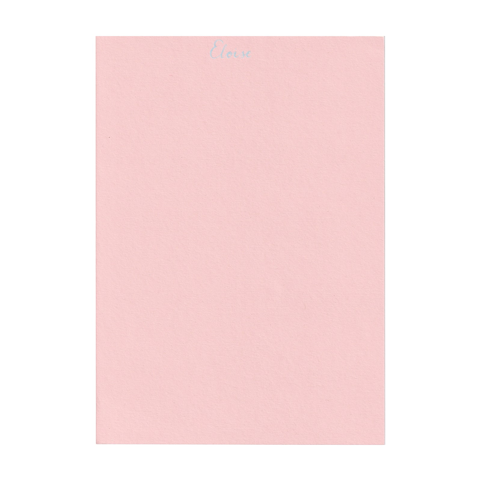 Personalised Writing Paper in Shell Pink