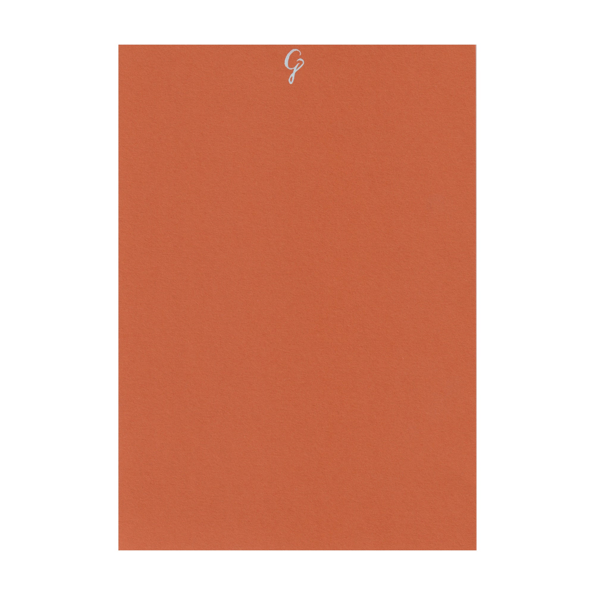 Personalised Writing Paper in Russet Orange