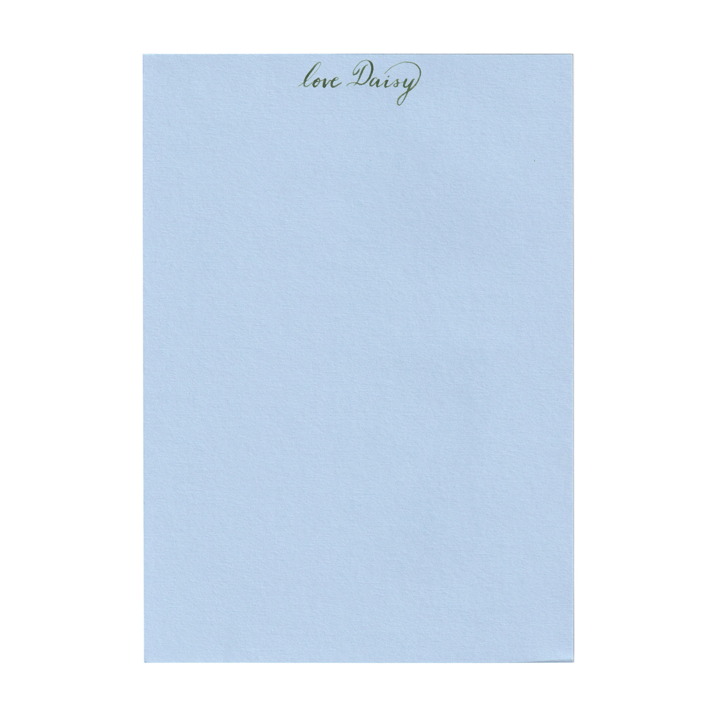 Personalised Writing Paper in Lake Blue