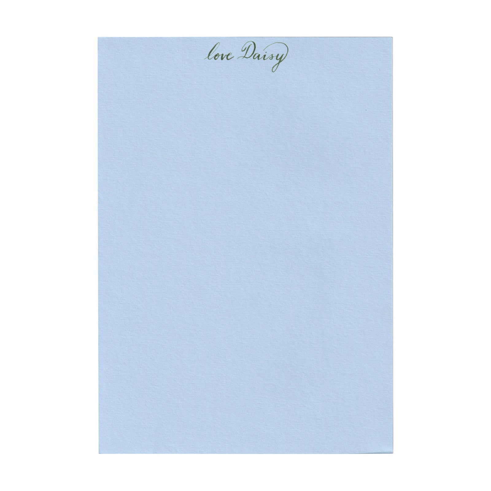 Personalised Writing Paper in Lake Blue